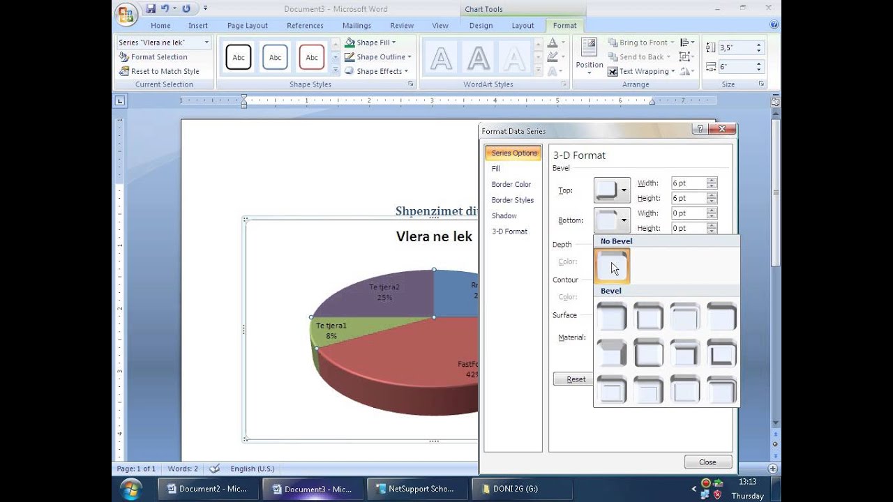 Ndertimi i grafikut ne forme Torte - YouTube