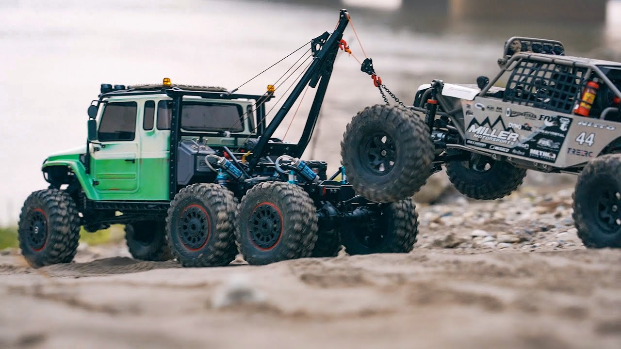 Rc Crawler Rescue Rock Race | Traxxas TRX6 Toyota FJ45 Town Truck | Rc ...
