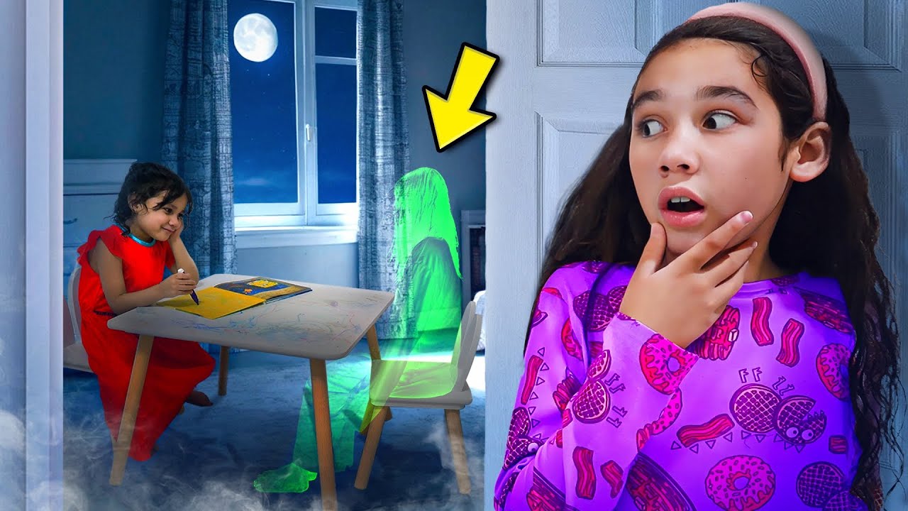 I FOUND My Little SISTER Talking To a GHOST!! | Jancy Family - YouTube