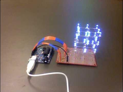 LED Cube 3x3x3 with Arduino - YouTube