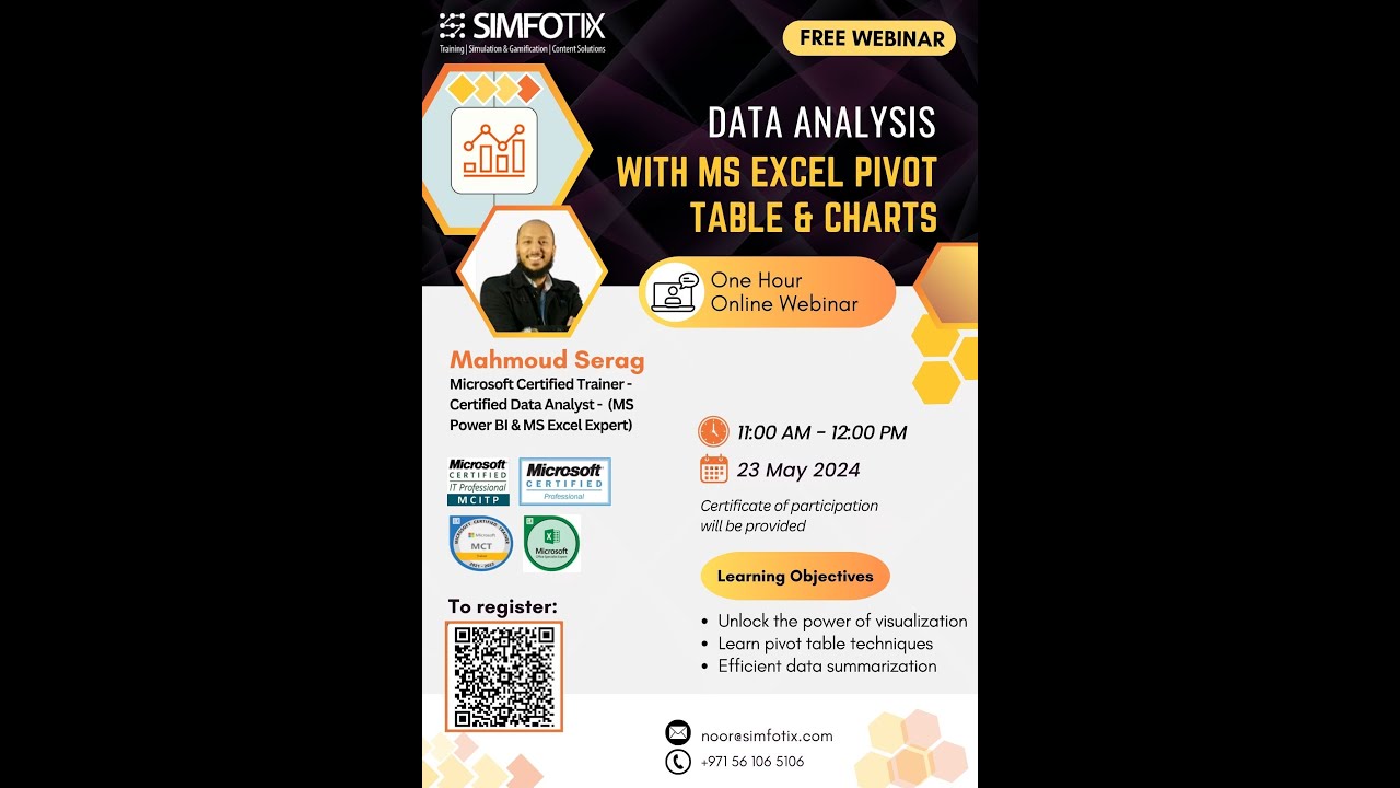 Data Analysis with MS Excel Pivot Table and Charts - YouTube