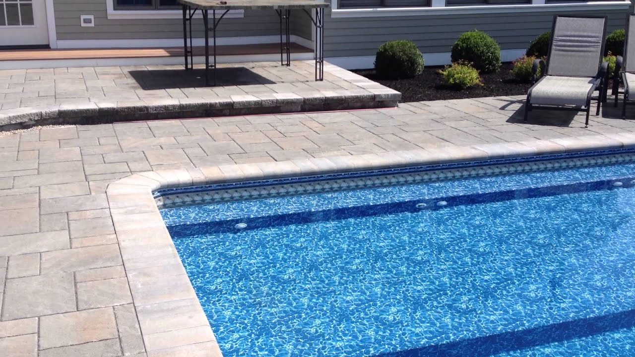 Complete Pool Patio and Outdoor Kitchen Project Newbury MA - YouTube