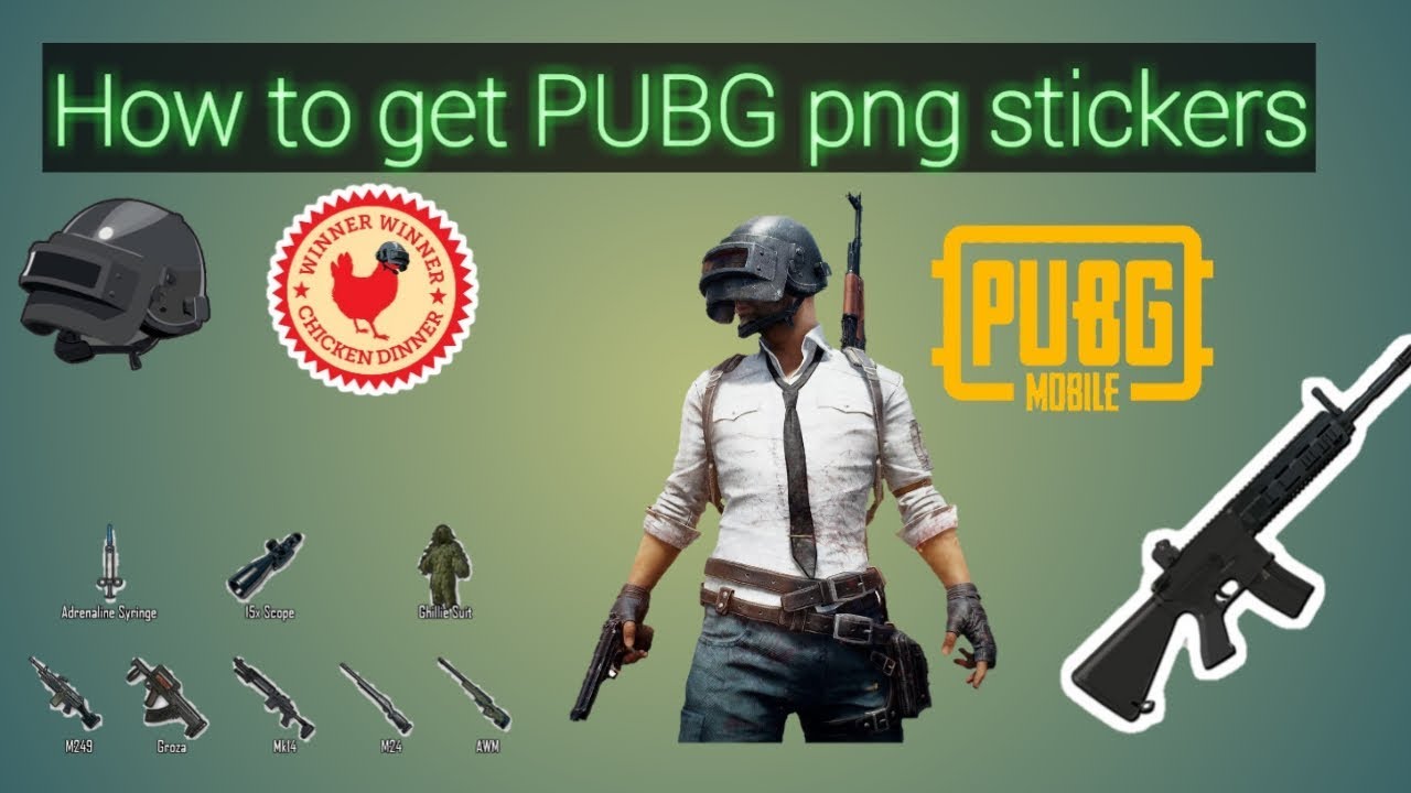 How To Get PUBG png stickers for Thumbnail - YouTube