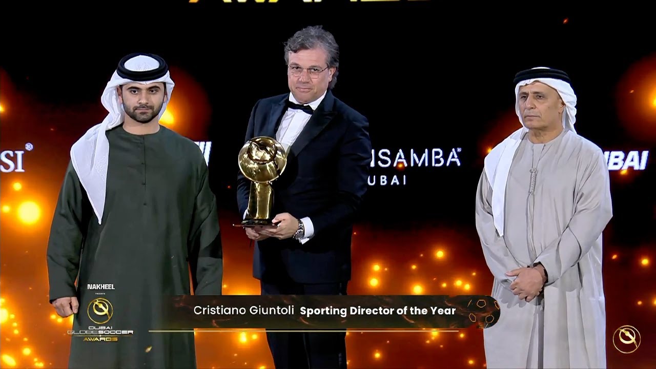 Cristiano Giuntoli awarded Best Sporting Director - YouTube