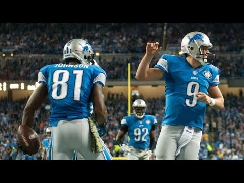Matthew Stafford and Megatron Lions hunting Cowboys - YouTube