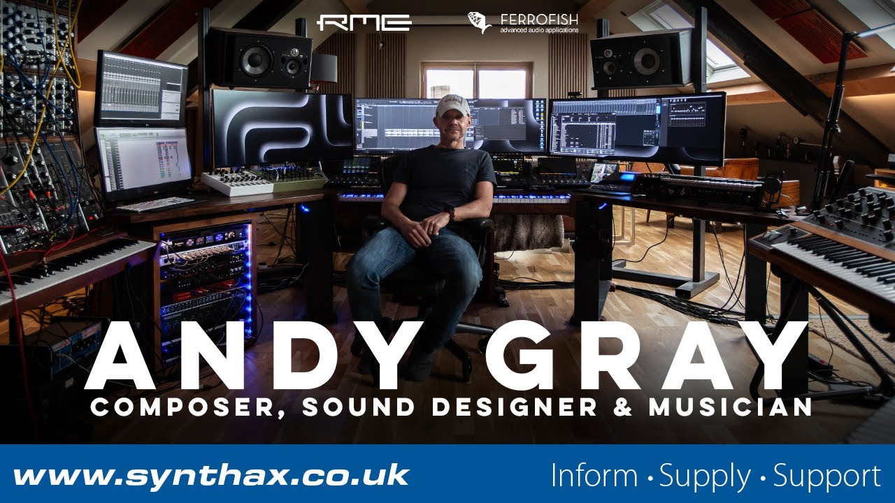 In the Studio with Composer Andy Gray | RME 12Mic & Ferrofish A32pro ...