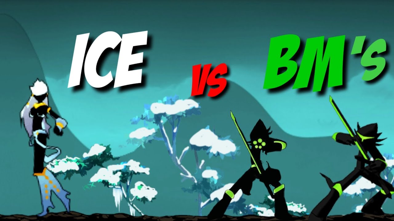 League of Stickman - Ice vs BM's - YouTube