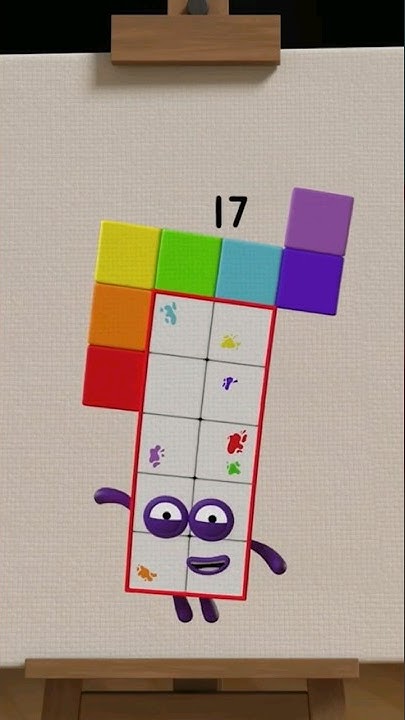 Numberblocks seventeen learn to count #shorts - YouTube