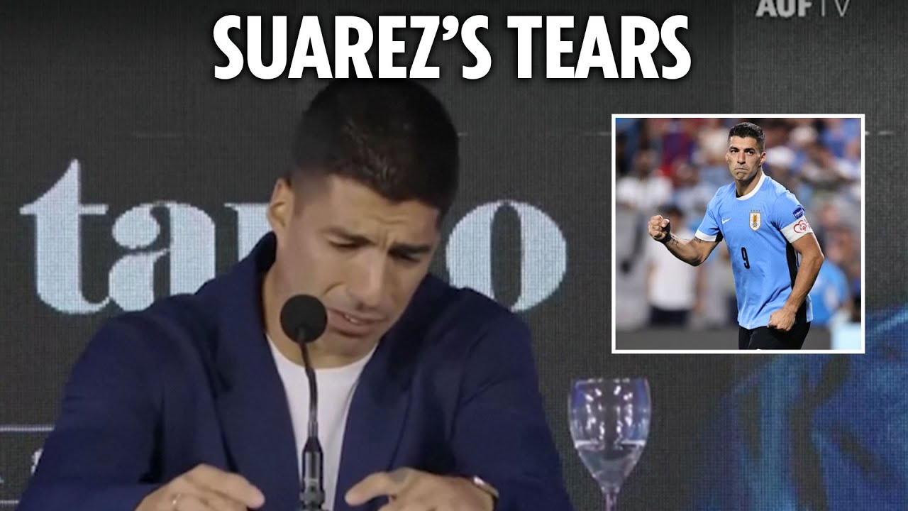 Luis Suarez in tears as former Liverpool & Barcelona star announces ...