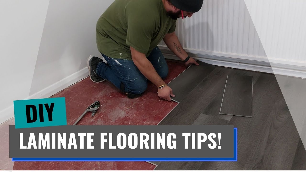 How to fit laminate flooring or LVT Click flooring - DIY Projects - YouTube