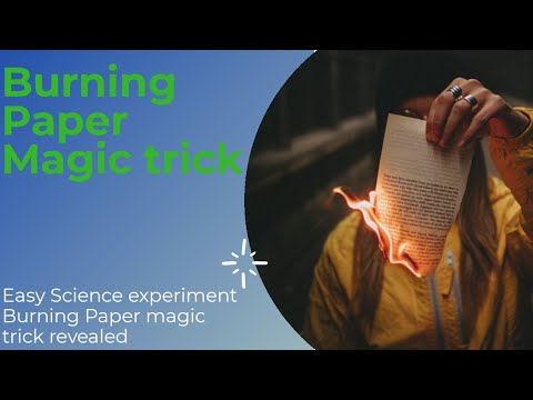 Burning Paper Science Experiment #experiment #tricks - YouTube