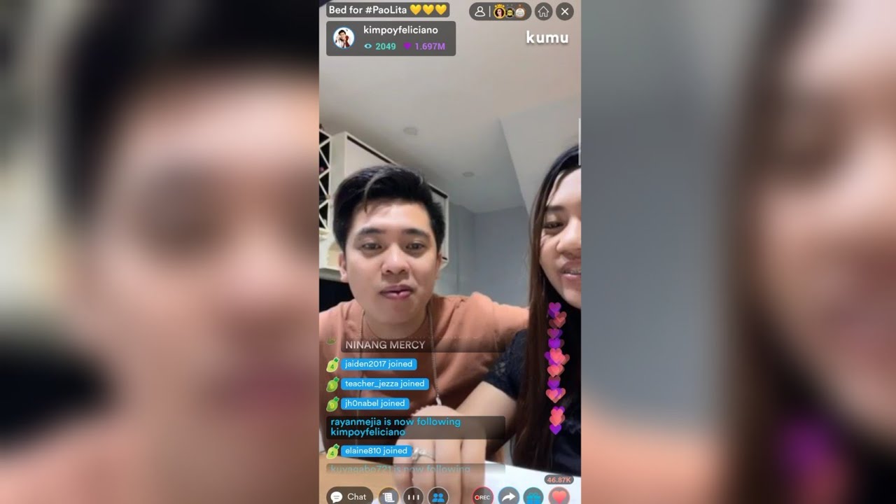 KIMPOY FELICIANO WITH ANGHET CAYETANO "BED FOR #PAOLITA" KUMU LIVE ...