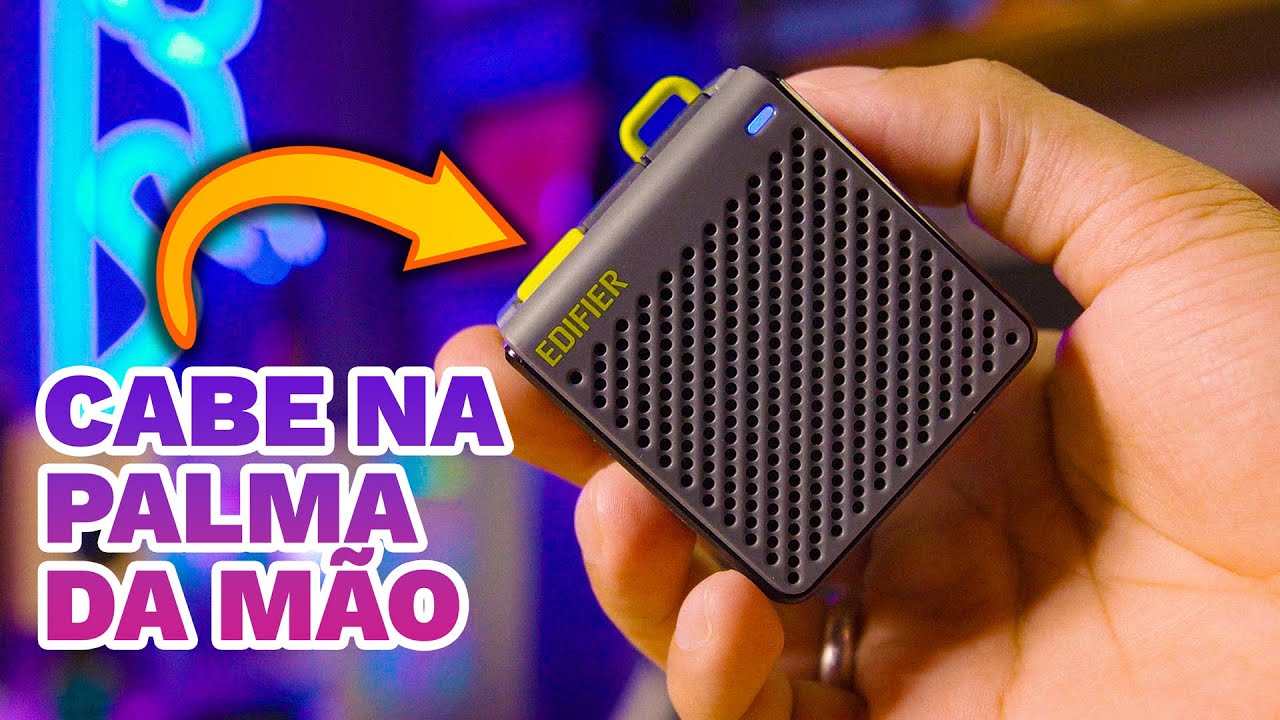 TAMANHO NÃO É DOCUMENTO: EDIFIER MP85! CAIXA DE SOM BLUETOOTH PORTÁTIL ...