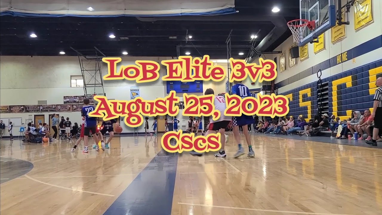 LOB Elite 7th 3v3 Hoop Dreams tournament August 25, 2023 - YouTube