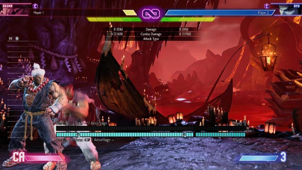 Sf6 akuma jump fireball confirm - YouTube