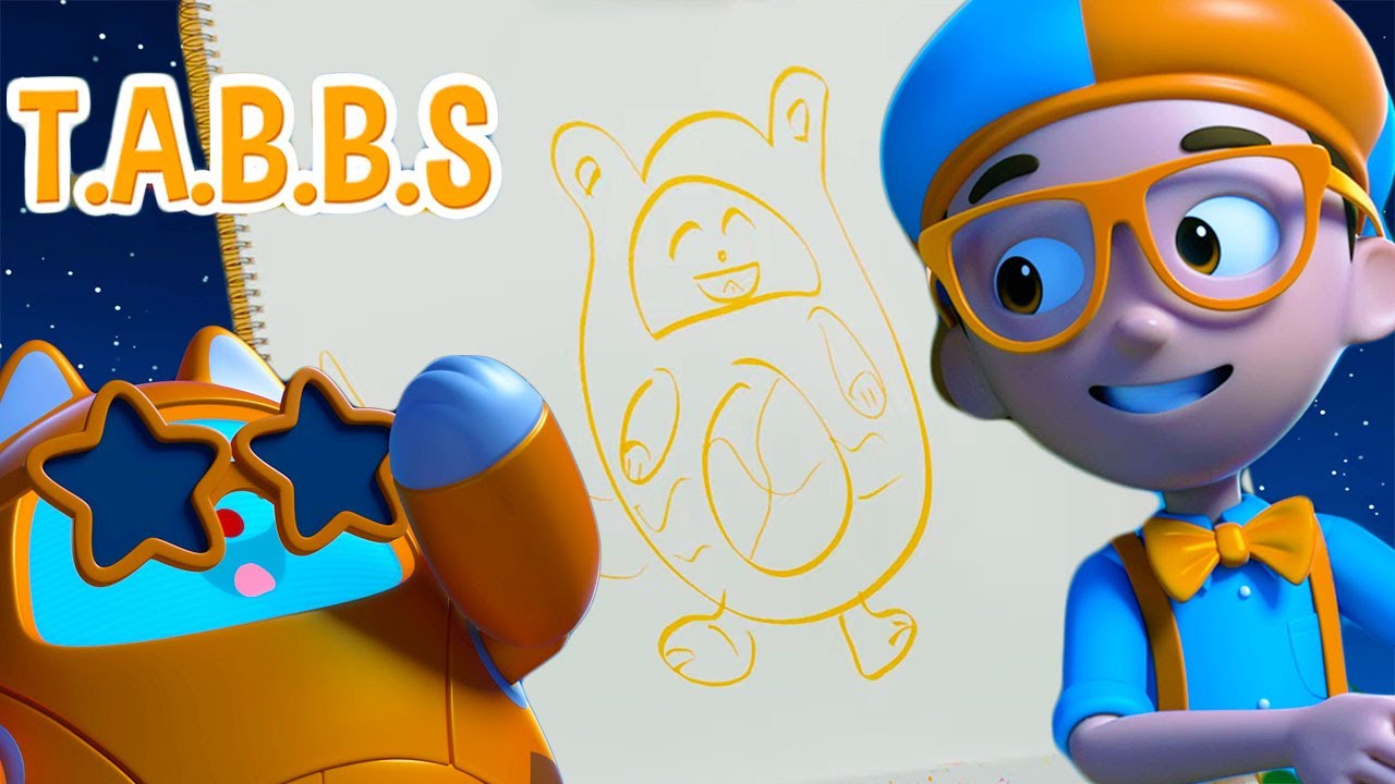 How To Draw Tabbs - EASY ART FOR KIDS! | Blippi's Drawing Lesson # ...