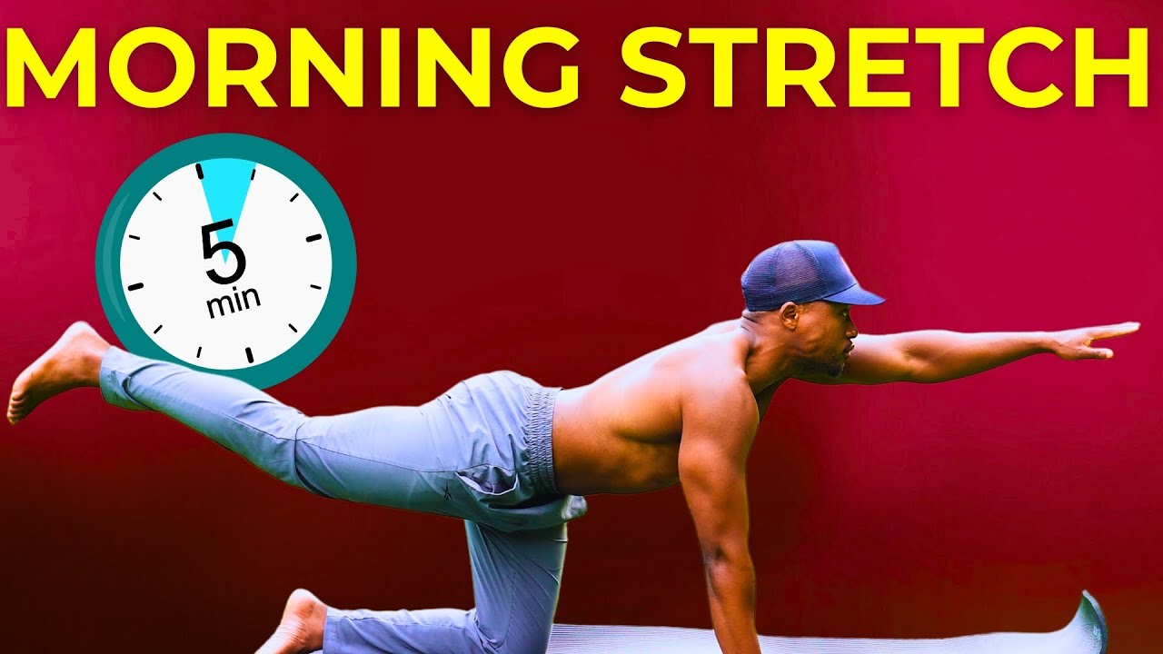 EASY 5 MINUTE MORNING STRETCHING EXERCISES - YouTube