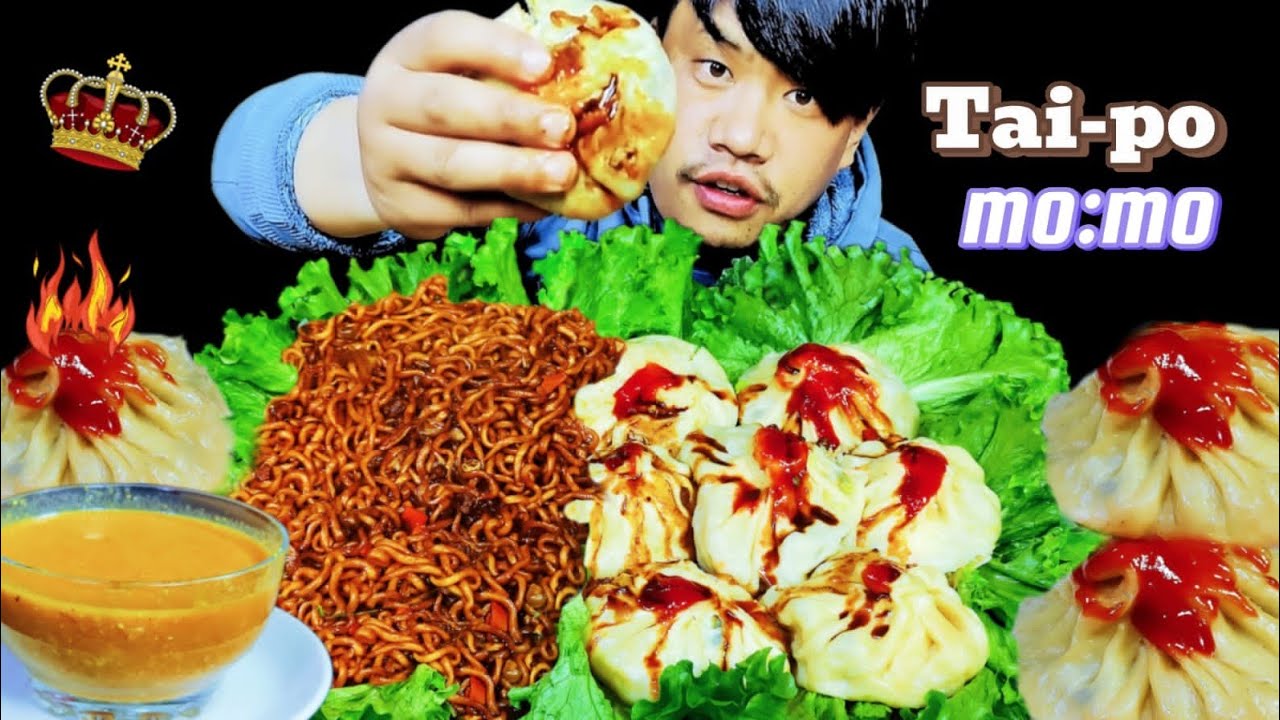 Taipo Big Momo Eating With Black Bean Noodles || Mukbang KING 👑 ️ - YouTube