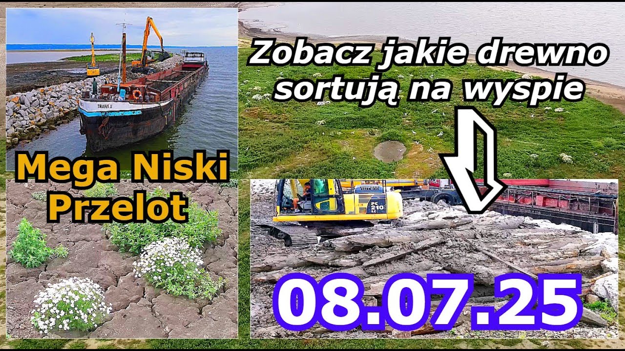 Wyspa Estyjska -08.07.2025 Przypłynęła Nowa Barka Motorowa TRANS ...