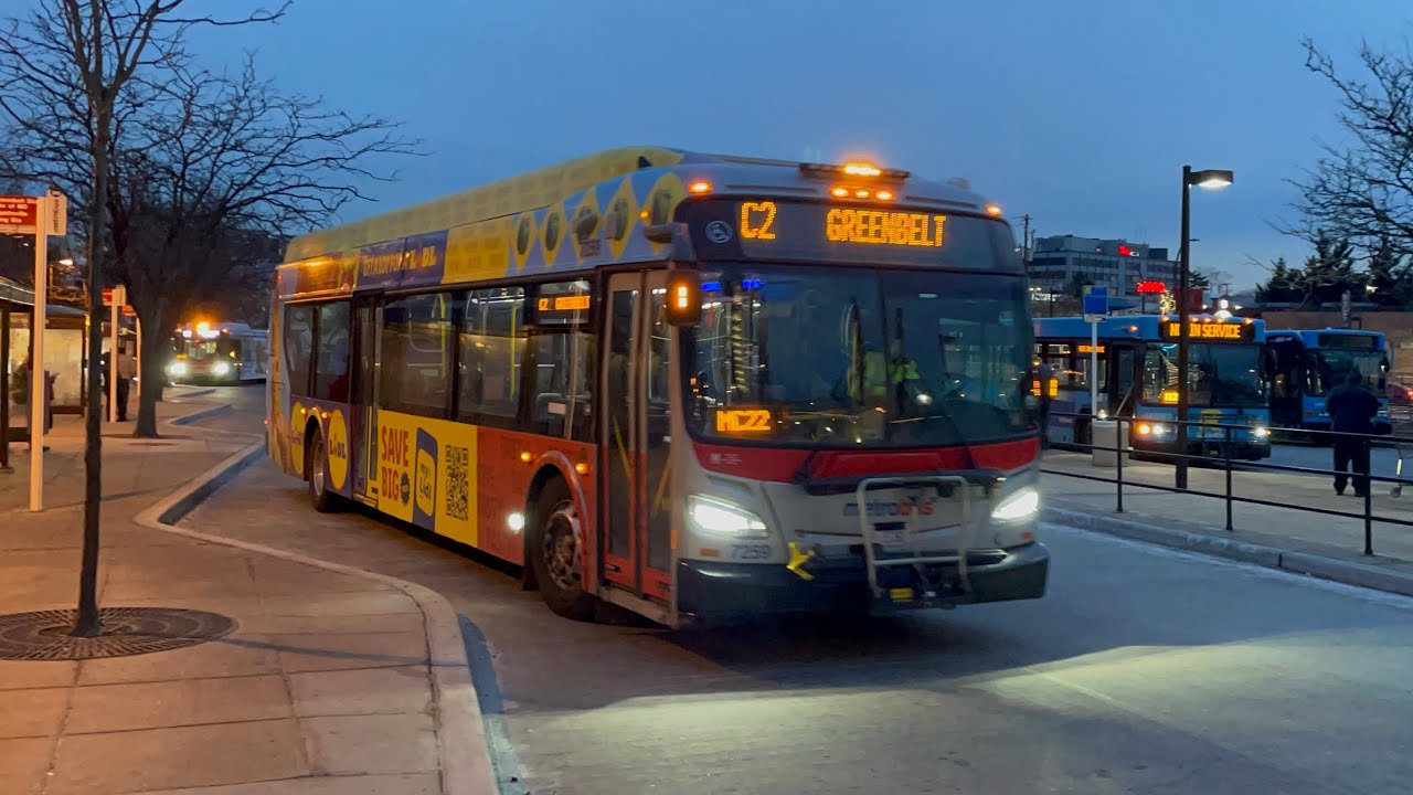 WMATA Metrobus & Montgomery County Transit Ride On Action at Wheaton ...