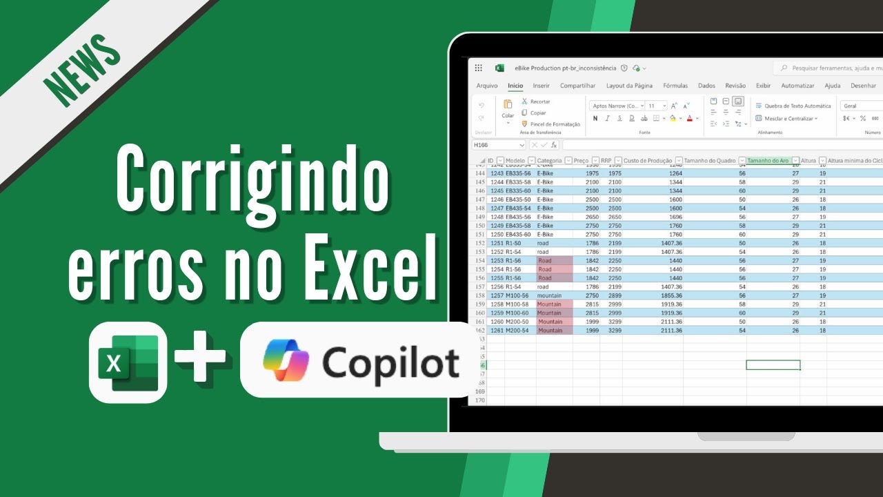 Como Corrigir erros no Excel com Copilot - YouTube