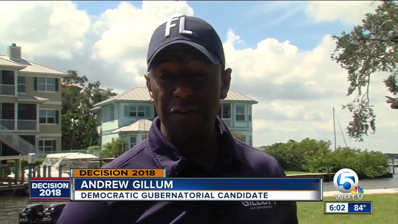 Andrew Gillum hosts boat tour and rally in Stuart - YouTube