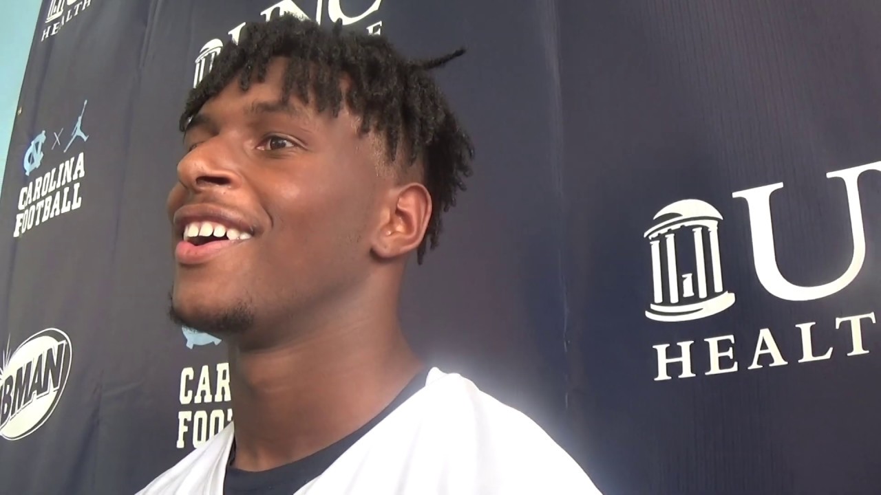 UNC Tar Heels Fall Camp Interview - Tyrone Hopper (8/4/2019) - YouTube