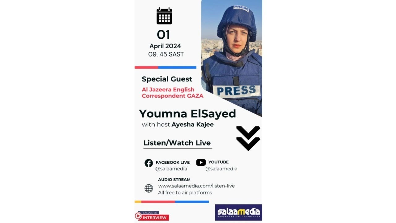 [WATCH] Ayesha Kajee in conversation with Youmna ElSayed, Al Jazeera ...
