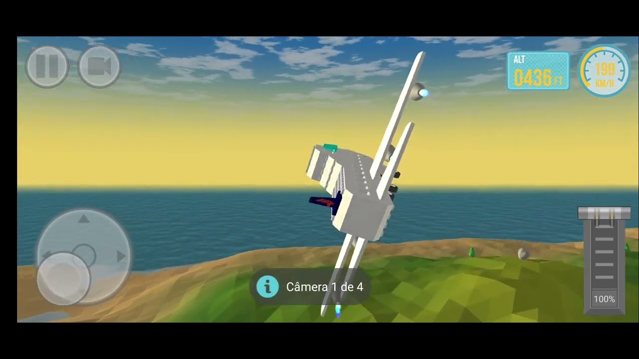 Draw bricks airplane crash realistic - YouTube