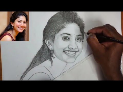 సాయిపల్లవి | Sai Pallavi amazing pencil drawing | How to draw Sai ...