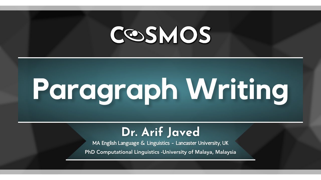 Learn Paragraph Writing by Dr. Arif Javed - YouTube