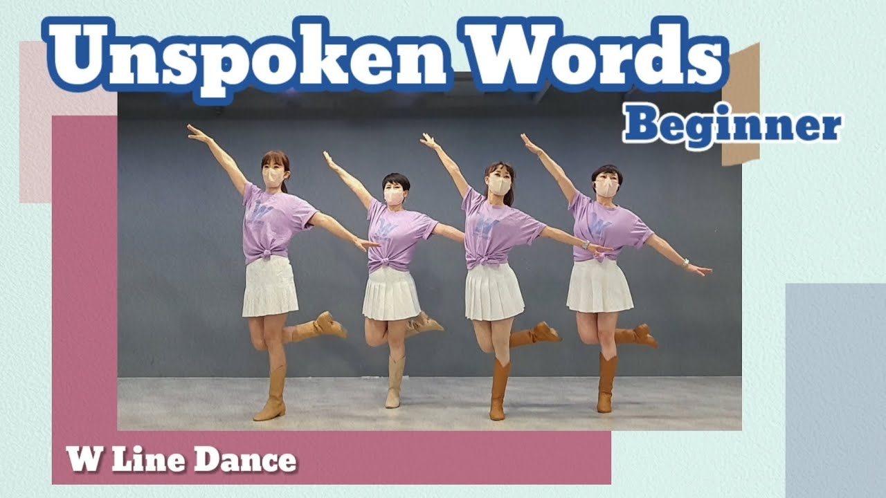 [W라인댄스] Unspoken Words Line Dance || Beginner || Demo - YouTube