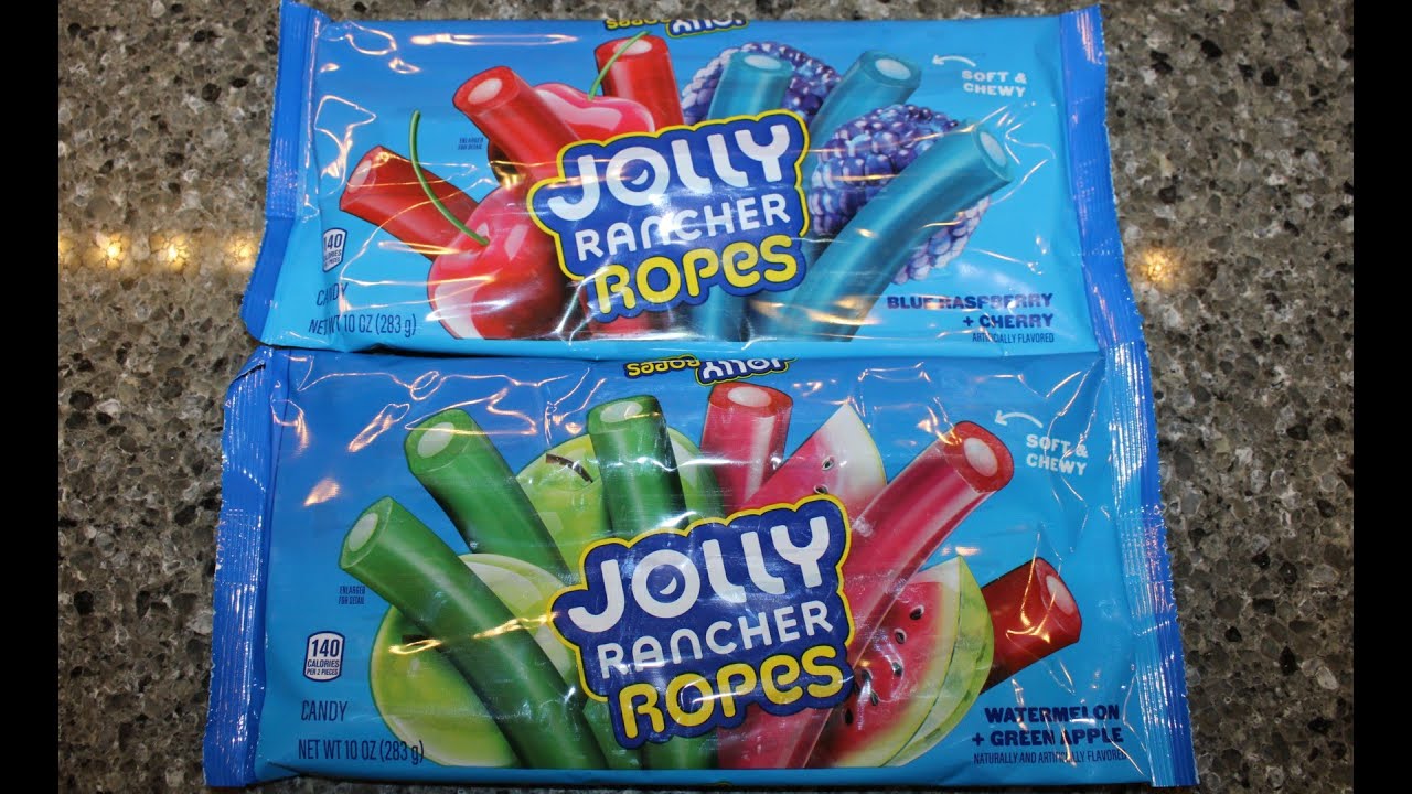 Jolly Rancher Ropes: Blue Raspberry + Cherry and Watermelon + Green ...