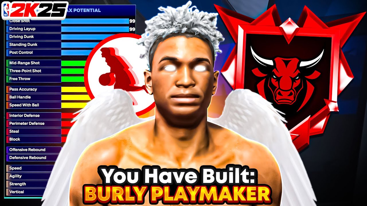 I REBIRTHED my "BURLY GUARD BUILD" and broke NBA2K25 again with NEW CAP ...