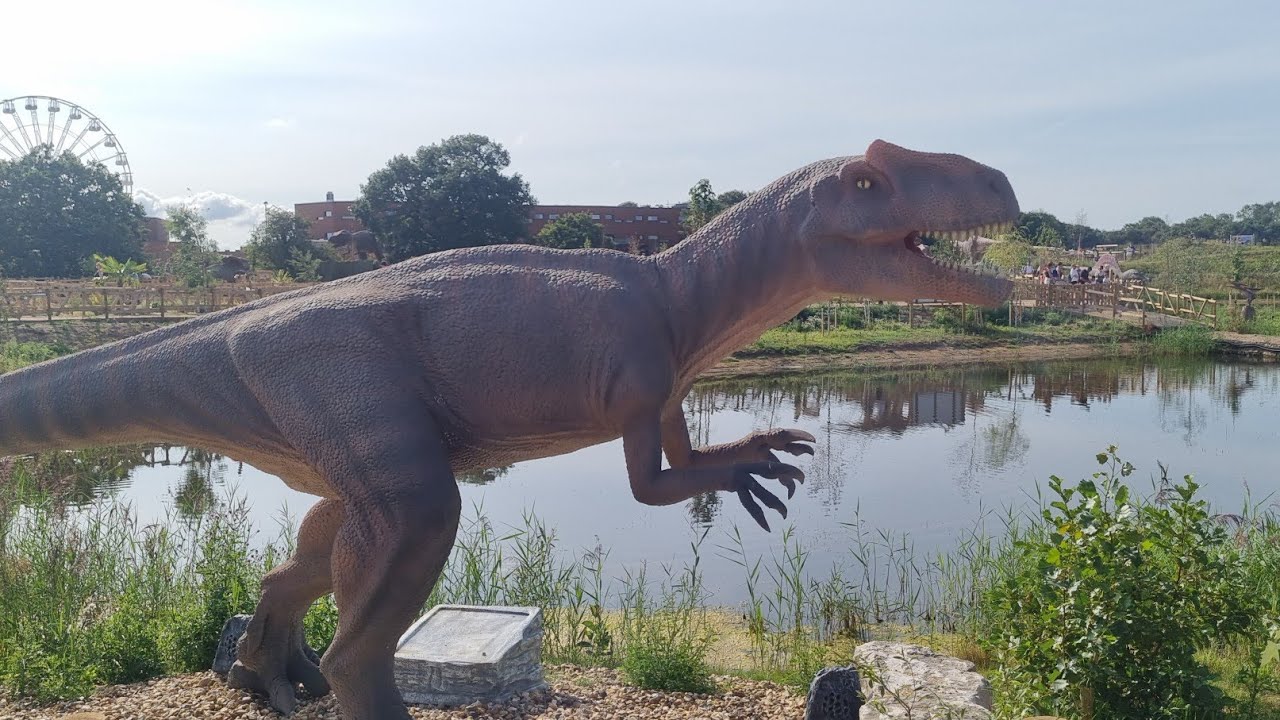 Yorkshire Wildlife Park New Dinosaur Area Doncaster - YouTube