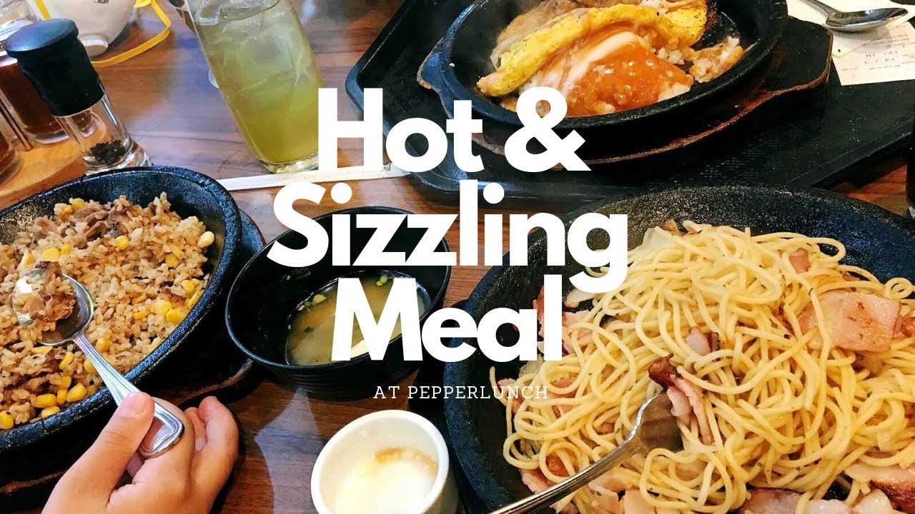 HOT & SIZZLING MEAL AT PEPPERLUNCH #shorts - YouTube