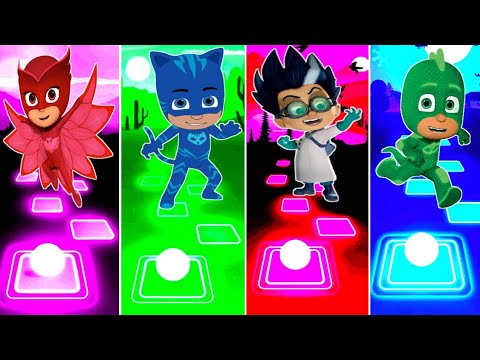 Pj Masks Team - Owlette vs Pj Masks CatBoy vs Romeo vs Gekko - Tiles ...