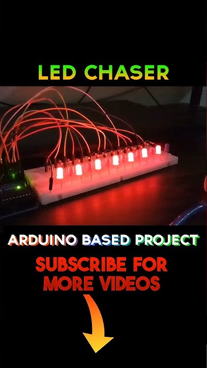 Mega LED Chaser 💡💡 | Arduino Based LED Chaser 🧮 | #shorts #ledchaser #arduino #techbots # ...