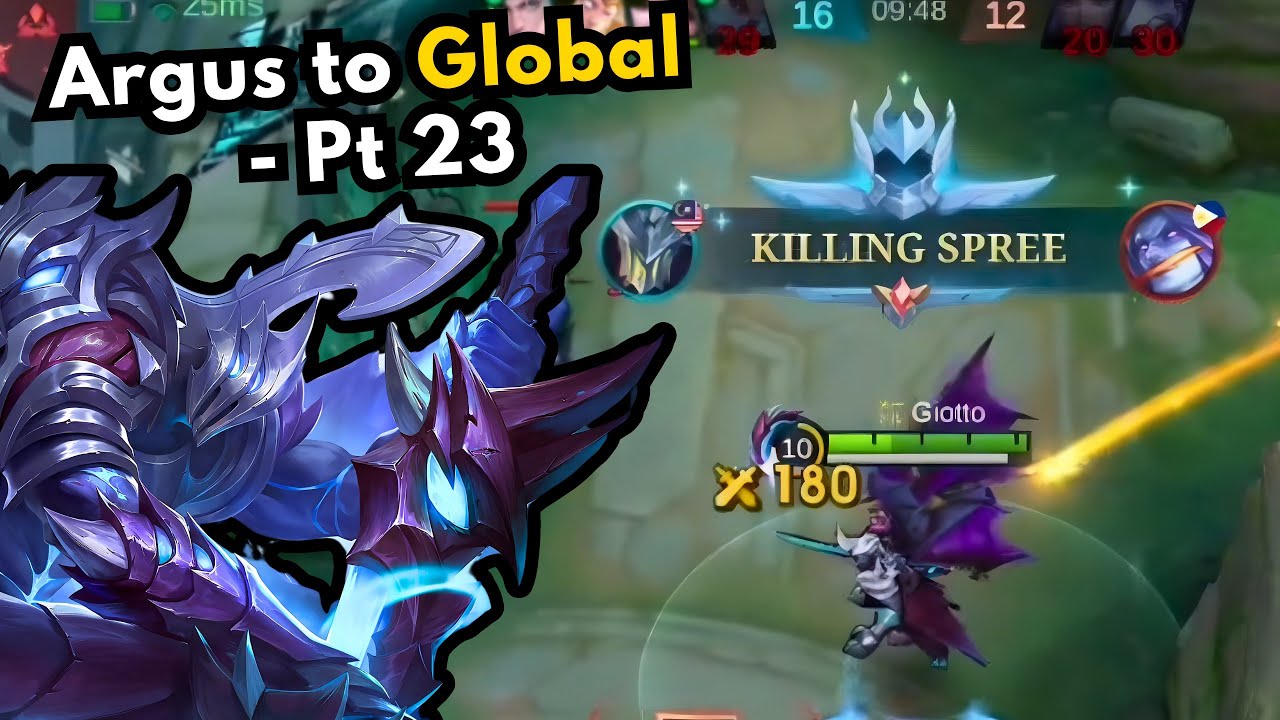 MLBB Argus Rank Push Ep 23 | Road to Top Global Starts Now - Mobile ...
