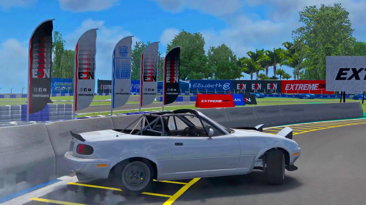 13B Miata Drifting Paladino Circuit EDN Layout | Assetto Corsa PC - YouTube