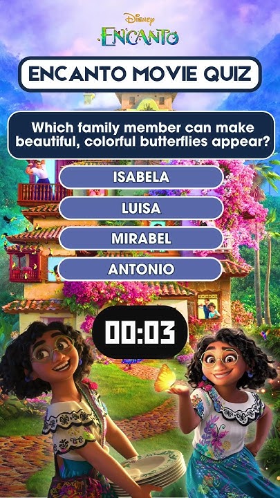 Encanto Movie Quiz | What Song Tells the Family’s Story at the Start of ...