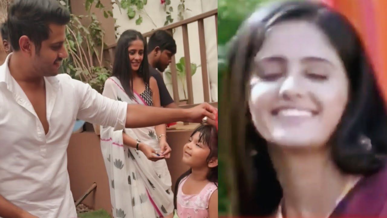 Excitement of Ayesha Singh for Sai-Virat Face-Off in gum hai kisi ke ...