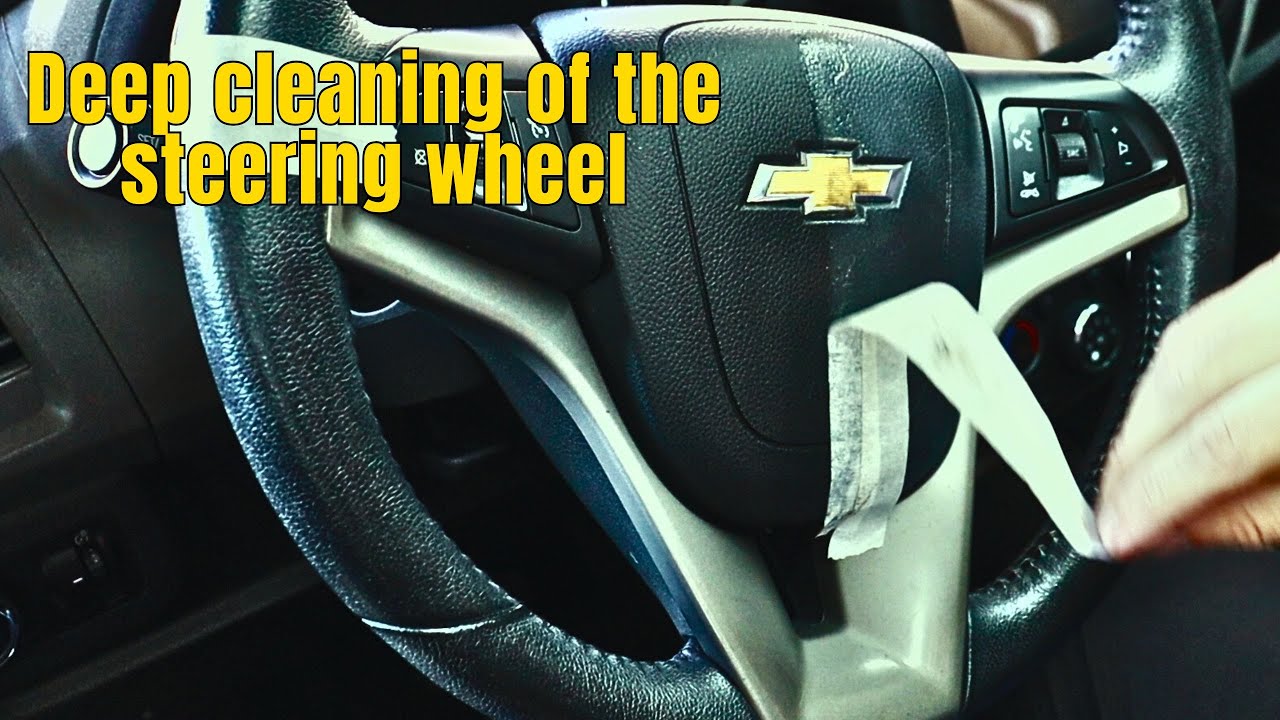 Deep cleaning of the steering wheel - YouTube