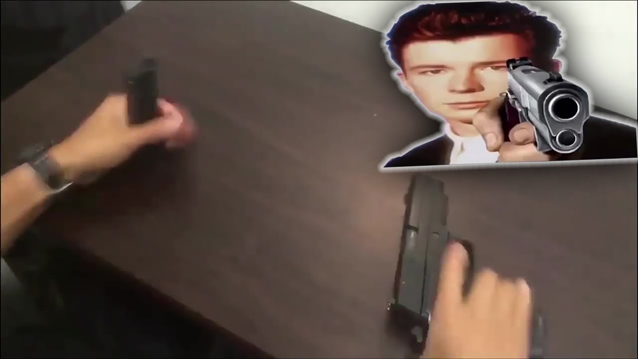 American cup song but rick astley shoots you - YouTube