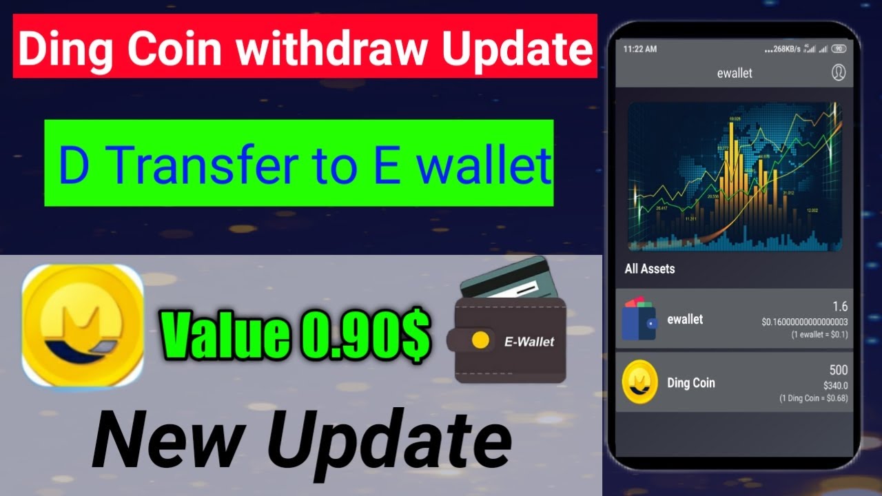 Ding Coin Transfer to E wallet || Ding coin Withdraw Process || Ding ...