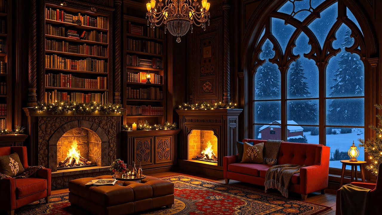 Smooth Winter Jazz ⛄ Peaceful Snowy Scenes with Music for Study ...
