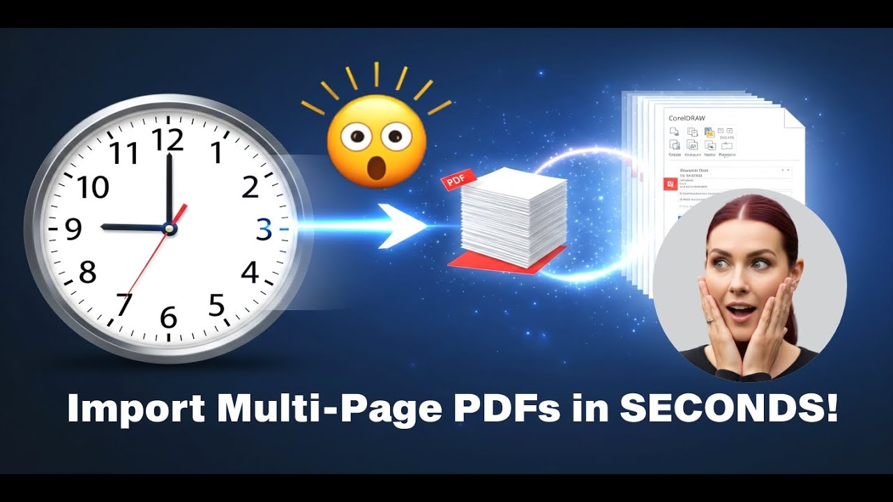 How to Batch Import Multiple-Page PDFs in CorelDRAW - YouTube