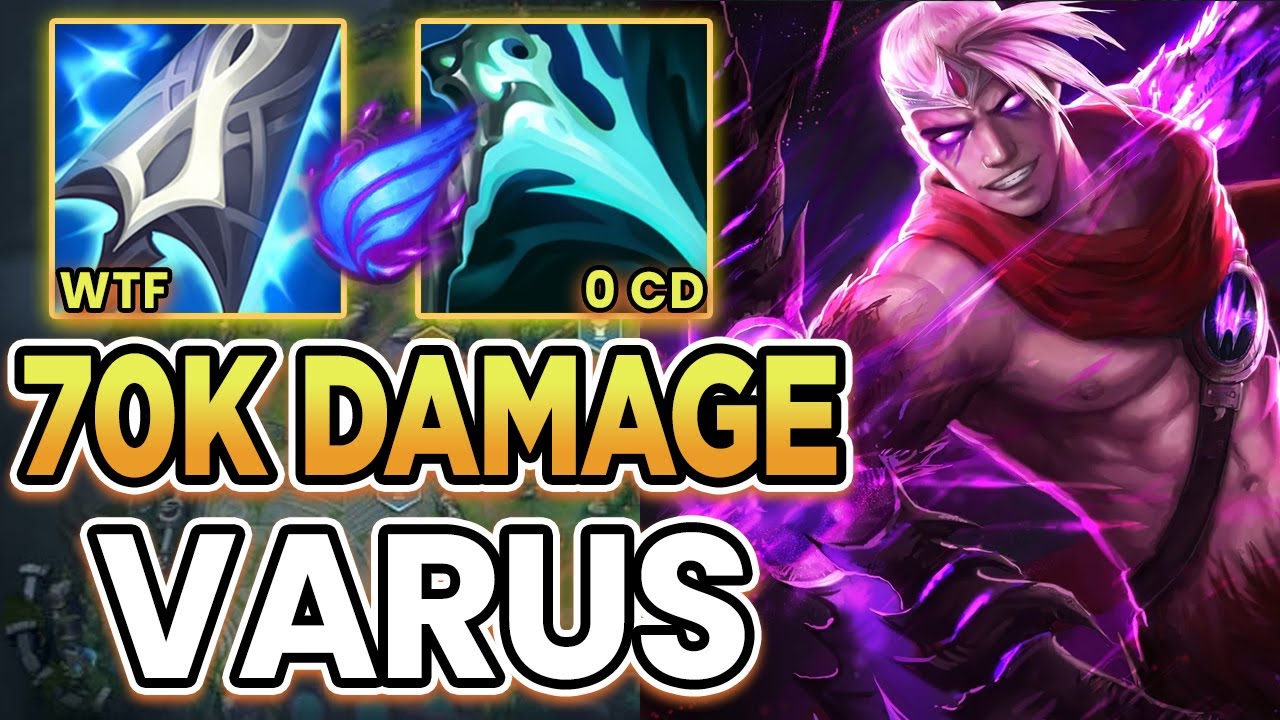WILD RIFT VARUS ADC 70K DAMAGE | NEW ESSENCE REAVER VARUS BUILDS RUNES ...