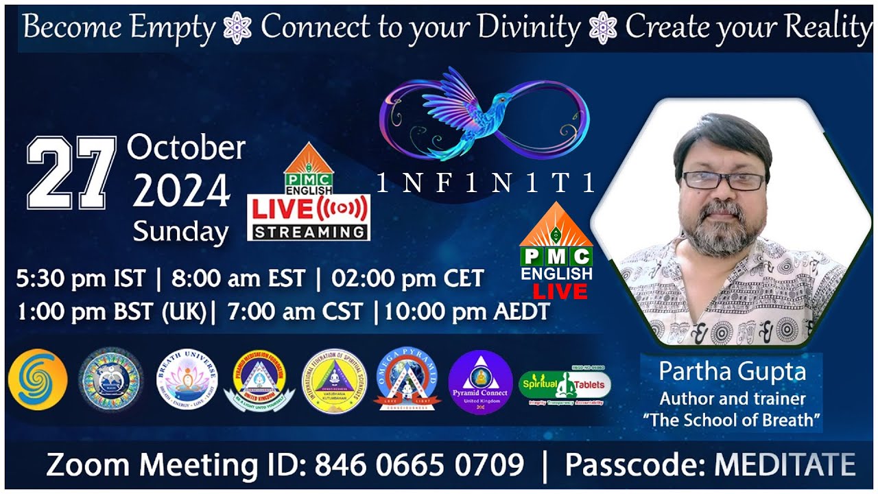 🔴 Live 1NF1N1T1: A 52-Week Meditation Program | Partha Gupta | Oct 27th ...