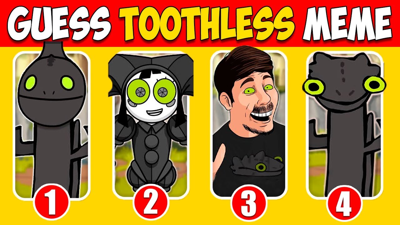 Guess Toothless Meme | Famous Sing Toothless Dance Song, Otamatone ...
